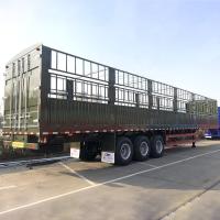 China CIMC HUAJUN 3 Axles Cargo Truck Trailer Sales Tare Weight 7.5 Ton 13000*2500*3650mm for sale