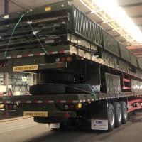 China CIMC HUAJUN 3 Axles Cargo Truck Trailer Sales Tare Weight 7.5 Ton 13000*2500*3650mm for sale