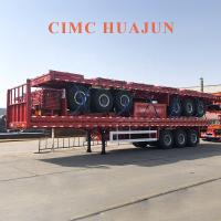 China CIMC HUAJUN 2021New 3 Axles Cargo Transport Semi Trailer for Truck Capacity 60 Tons for sale