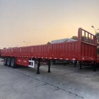China CIMC HUAJUN 2021New 3 Axles Cargo Transport Semi Trailer for Truck Capacity 60 Tons for sale