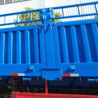 China 60T Max Payload Truck Trailer 3 Axles Fence Cargo Semi Trailer Container Twist Lock for sale