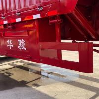 China Truck Trailer Customers Optional Tri-axle Transport Cargo Goods Curtain Fence Semi Trailer for sale