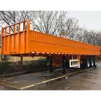 China CIMC HUAJUN 3 Axles Fence Cargo Semi Trailer with Max Payload 25001-30000 kg for sale