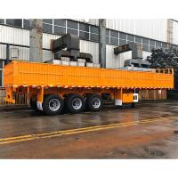 China CIMC HUAJUN 3 Axles Fence Cargo Semi Trailer with Max Payload 25001-30000 kg for sale