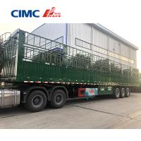 China 13/16 Ton Axle Tri Axles Livestock Fence Cargo Semi Trailer Truck with 11.00r20 Tire for sale