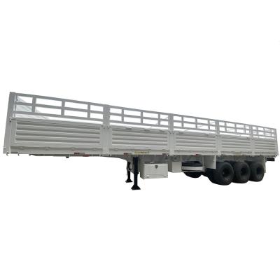 China FUWA 13TON Axle CIMC HUAJUN 3 Axles 13000*2690*1500 White Cargo Semi Trailer for sale