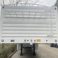 China FUWA 13TON Axle CIMC HUAJUN 3 Axles 13000*2690*1500 White Cargo Semi Trailer for sale