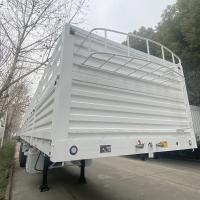 China FUWA 13TON Axle CIMC HUAJUN 3 Axles 13000*2690*1500 White Cargo Semi Trailer for sale