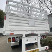China FUWA 13TON Axle CIMC HUAJUN 3 Axles 13000*2690*1500 White Cargo Semi Trailer for sale