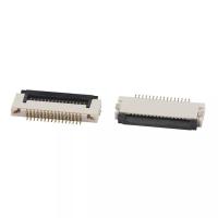 China 1.5H Right Angle 0.5mm Pitch FPC Connector SMT ZIF Type 4-60Pin for sale