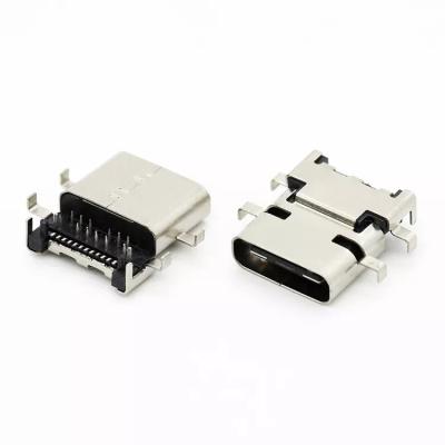 China Mid Mount Hybrid Socket Female USB 3.1 C Connector 24Pin ROHS for sale