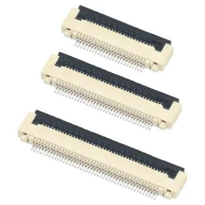 China Fpc connector flip 0.5mm for pcb 4 5 6 8 10 12 14 16 18 20 22 24 26 28 30 32 34 36 40-60pin for sale