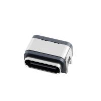 China Type C 16 Pin Female Connector Horizontal SMT Mounting Waterproof USB Connector 5A 20V for sale