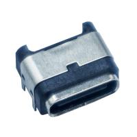 China Waterproof Panel Mount PCB 6 Pin Female USB Type C Connector for sale