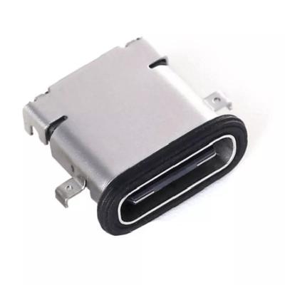 China USB Type C 16pin Connector IP67 Waterproof Mid Mount 3.0 SMT Through Hole Vertical for sale