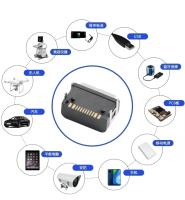 China USB Type C 16pin Connector IP67 Waterproof Mid Mount 3.0 SMT Through Hole Vertical for sale