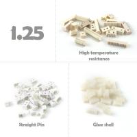 China Wafer Connector 1.25mm Pitch 2-16 Pin Dip Right Angl Jst Wire to Board Connector for sale