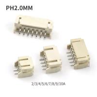 China Wire to Board Smd Connector PH 2.0mm 6pins SMT Vertical Wafer Connector with Cover for sale