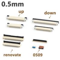 China FPC connector 0.5mm Horizontal Smt Flip-lock Type Upper Top Bottom Down Contact 4-60pin for sale