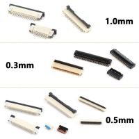 China FPC connector 0.5mm Horizontal Smt Flip-lock Type Upper Top Bottom Down Contact 4-60pin for sale
