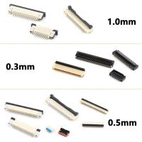 China 0.5mm pitch Horizontal Back flip-lock ZIF type FPC Flexible Printed Circuit connector 0.5mm 4-60pin for sale