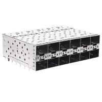 China SFP Cage 2X2 with Light PIPE SFP Connector Dust Cover Fiber Optic Module Shielding for sale