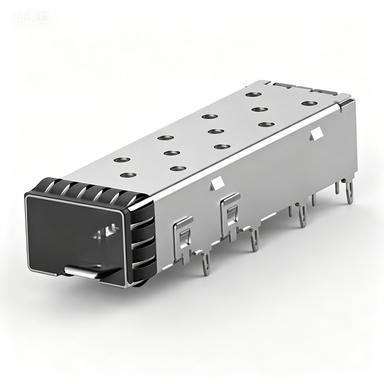 China 1x1 Cage Assembly Press-Fit EMI Shielding Housing for Network Switch Server PCB Transceiver Port for sale