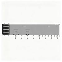 China 1x1 Cage Assembly Press-Fit EMI Shielding Housing for Network Switch Server PCB Transceiver Port for sale