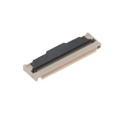 China High-Temperature Thermoplastic SMT Type Bottom Contact Flip-Lock Right-Angle ZIF H4.7mm FPC/FFC Connector for sale