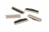 China High-Temperature Thermoplastic SMT Type Bottom Contact Flip-Lock Right-Angle ZIF H4.7mm FPC/FFC Connector for sale