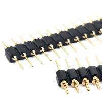 China 2.54mm Swiss Machine Rounded Female Header 4pin 16pin 20pin 32pin 40pin Round Pin Strip Dual Single Row Connector Plug Socket for sale