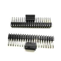 China Press Fit Dual 6 8 20 Pin 2*14 2*3 5 Female 1mm 1.27mm 2mm 2.54mm Pitch Angle SMD/SMT Header Long Pin Header Male Connector for sale