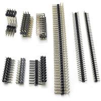 China Press Fit Dual 6 8 20 Pin 2*14 2*3 5 Female 1mm 1.27mm 2mm 2.54mm Pitch Angle SMD/SMT Header Long Pin Header Male Connector for sale