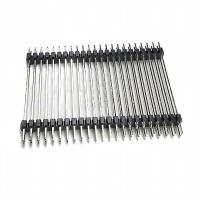 China 1.27mm Right Angle Pitch Single Double Row 40 Stick PCB Pin Female Pin Header Connector for sale