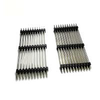China 1.27mm Right Angle Pitch Single Double Row 40 Stick PCB Pin Female Pin Header Connector for sale