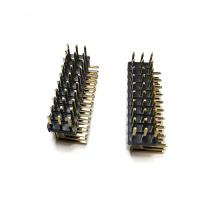 China 2.54mm Pitch Double Row Male Pin Header Connector Straight PCB Gold-Plated Header Strip for sale