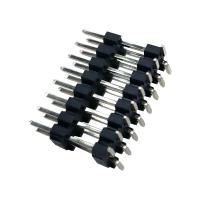 China 2.54mm Pitch Double Row Pin Header Male Connector SMT Type for sale