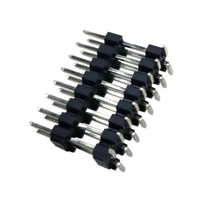 China 2.54mm Pitch Double Row Pin Header Male Connector SMT Type for sale