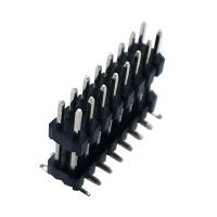 China 2.54mm Pitch Double Row Pin Header Male Connector SMT Type for sale