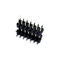 China 2.54mm Pitch Double Row Pin Header Male Connector SMT Type for sale