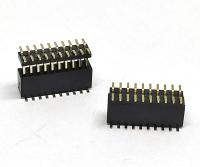China 1.27mm Pitch  20 Pin Female Male SMT Type PCB Socket Pin Header for sale