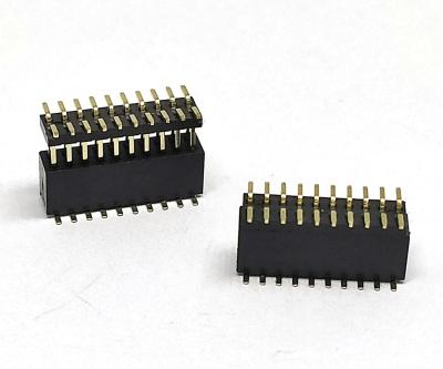China 1.27mm Pitch  20 Pin Female Male SMT Type PCB Socket Pin Header for sale