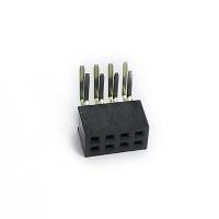 China 2.54 Double Row Vertical Right Angle 2x4-pin PCB Male-Female Connector Headers for sale