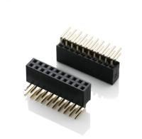 China Customized 2.54mm Pitch Female Headers, Two-Row for Industrial Automation Control System for sale
