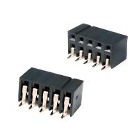 China Customized 2.54mm Pitch Female Headers, Two-Row for Industrial Automation Control System for sale