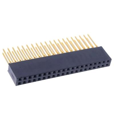 China 2.54mm Double Row 2x20 Pin PCB Female Header for sale