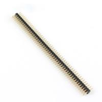 China Pitch 1.0 mm 2x50-pin press-fit header double row straight pin header 1mm pitch board spaces double plastic pin header connector for sale