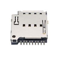 China Anti-Crush Stainless Steel Shell 5000 Insertions 8 Pin Micro SIM Socket Connector for sale