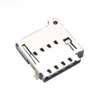 China Anti-Crush Stainless Steel Shell 5000 Insertions 8 Pin Micro SIM Socket Connector for sale