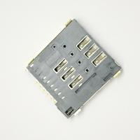 China SIM Card Holder Push-Push Type Nano Micro 6pin 8pin SIM Card Connector for PCB Mobile Phones for sale